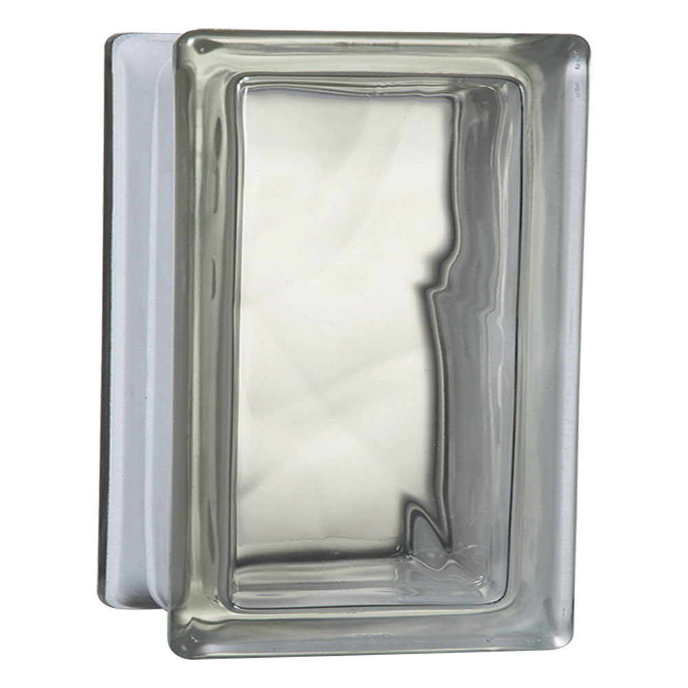 Half Clear Wave Glass Block - Royal Industrial Trading Co.